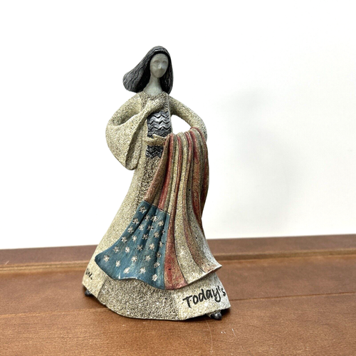 Carson Artstone Freedom Patriotic American Flag USA Angel Figurine ...