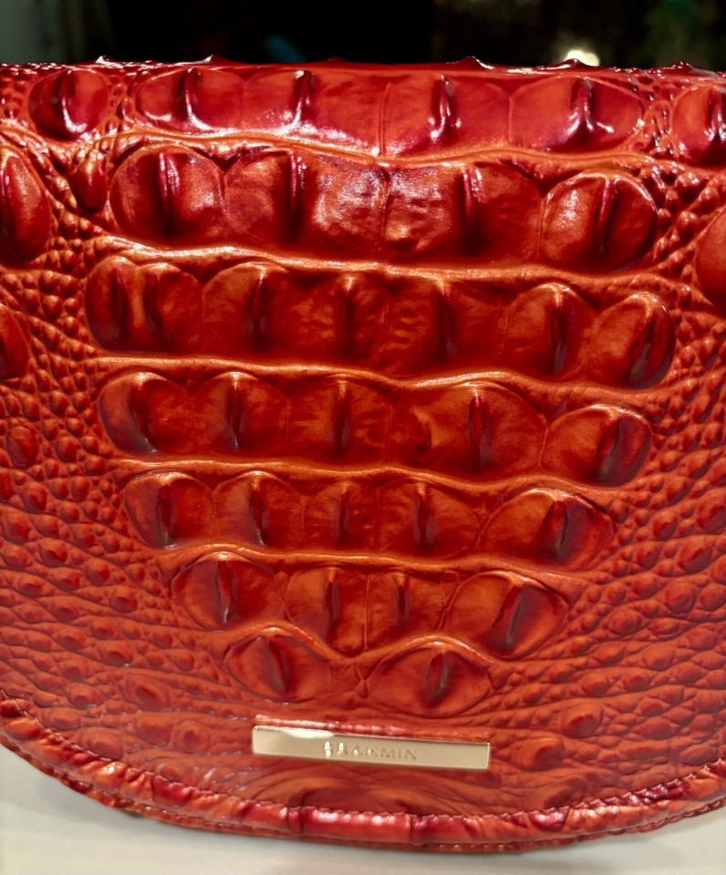 ️New BRAHMIN Briar Radiant Red Melbourne Crossbody Purse NWT | eBay