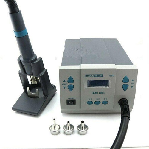 220V Original QUICK 861DW Heat Gun Lead-free Hot Air Soldering Rework ...