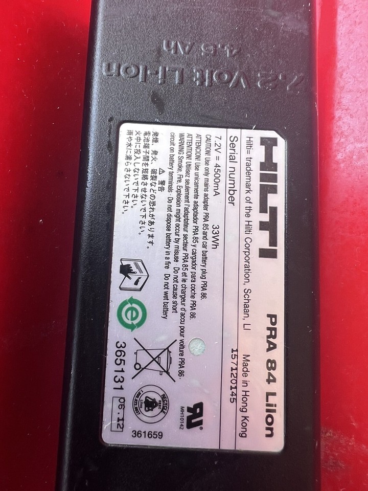 HILTI PR3 ROTATING LASER LEVEL & POWER ADAPTOR no receiver | eBay