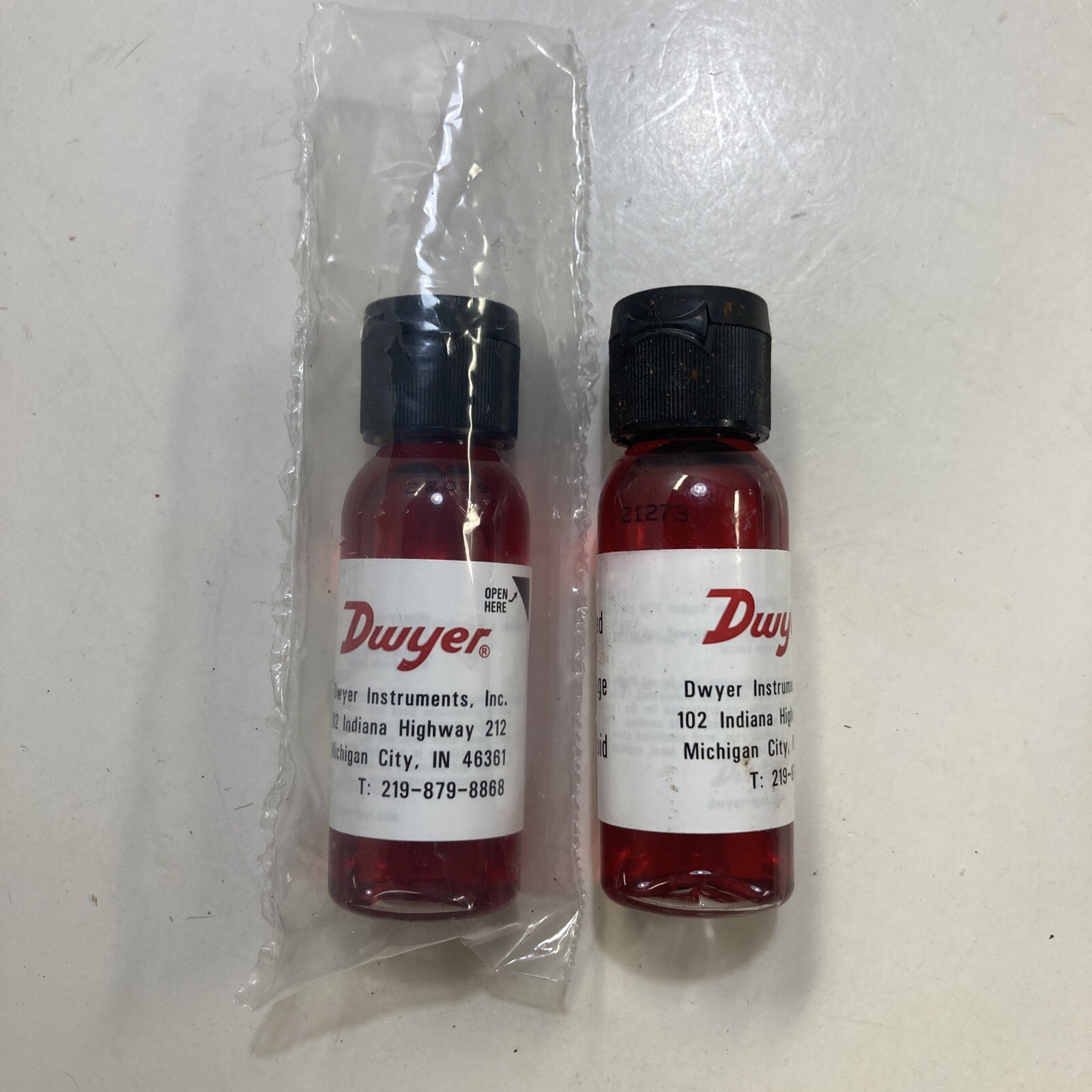 Freeze Proof Low Evaporation Gauge Fluid Dwyer A-103 Red Gage Fluid ...
