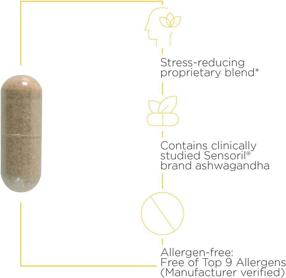 Cortisol Manager - Allergen-Free - Supplement with Ashwagandha and L ...