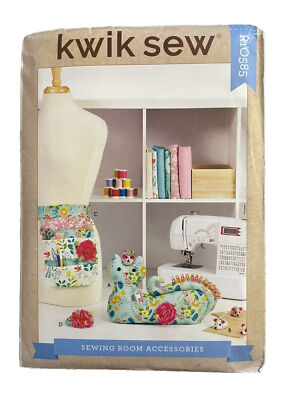 🌷Kwik Sew 10585 Pattern Sewing Room Accessories Cat Organizer Mouse ...