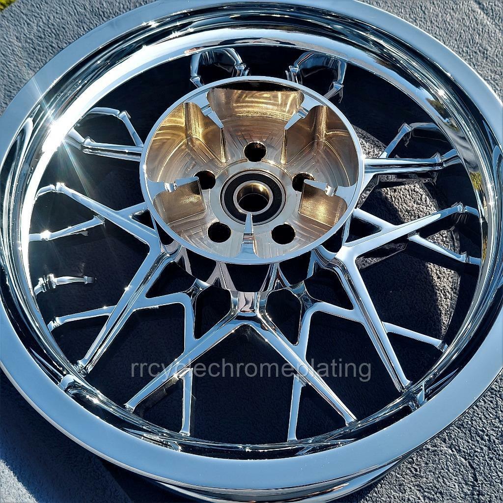 Harley Chrome Prodigy 21' F, 16" R Wheels Rotors 09-19 Street Glide ...