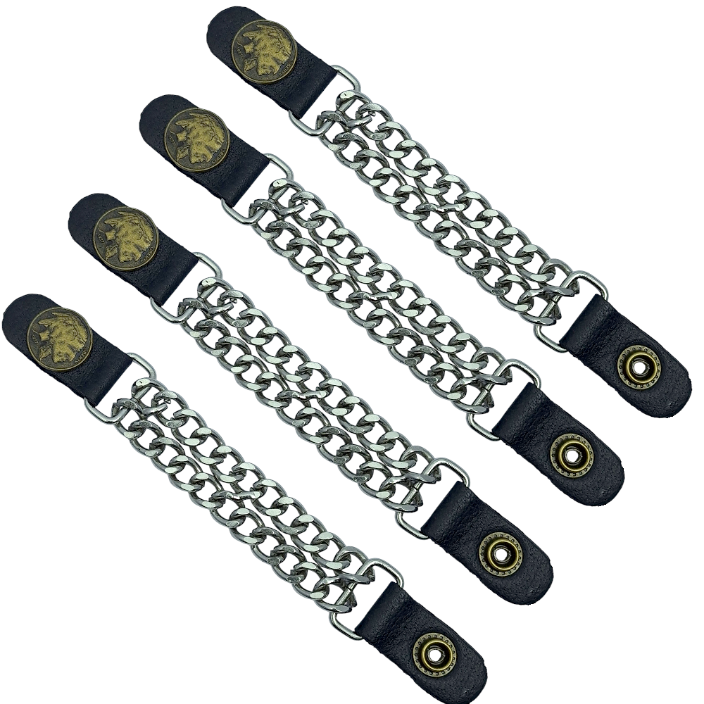 Indian Head Snap Extender Jacket Waistcoat Real Leather Accessories ...