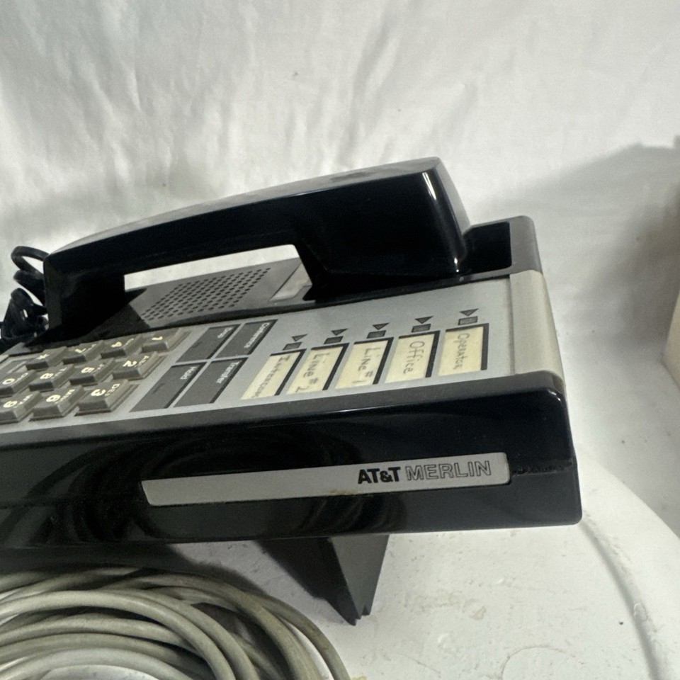 Vintage Office Phone Merlin 5 Button Phones Telephone AT&T Desk Phone ...