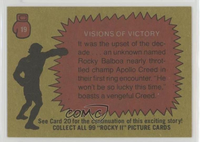 1979 Topps Rocky II Apollo Creed Visions Of Victory #19 0a1 | eBay