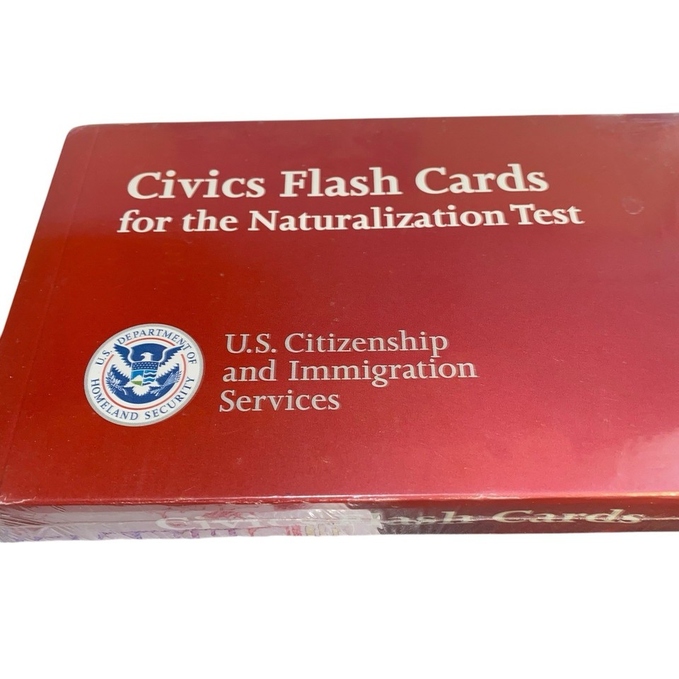 Civics Flash Cards for the Naturalization Test 2012 - English BRAND NEW ...