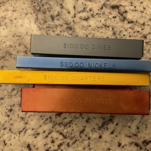 Aluminum Coin Trays - Rolled DIMES,NICKELS,PENNIES,QUARTERS SET-MMF ...