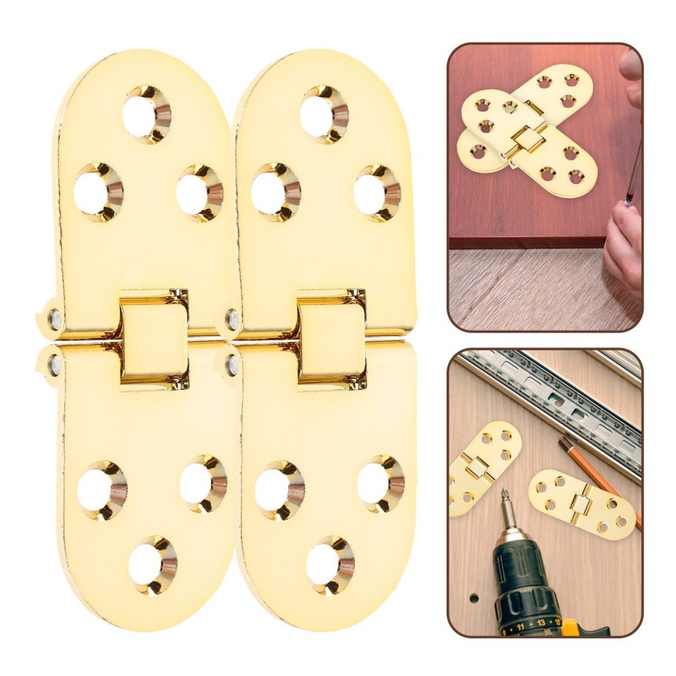 6pcs Hidden Aluminum Alloy Flip Hinges Folding Table Heavy Duty Hinges ...