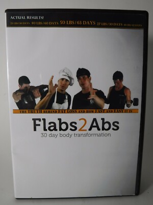 Flabs 2 Abs 30 Day Body Transformation DVD / Nutrition - Cardio ...