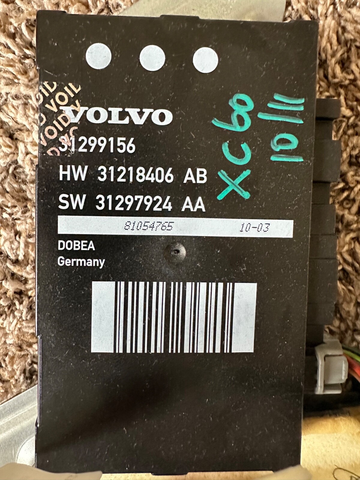 10-11 Volvo Xc60 Rear Power Lift Gate Hydraulic Pump 36051009 for sale ...