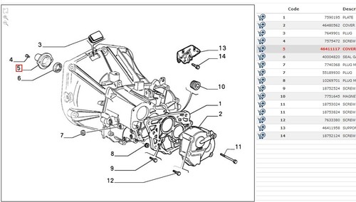 MANICOTTO DISINNESTO FRIZIONE ALFA MITO FIAT BRAVO UNO LANCIA MALO14786 ...