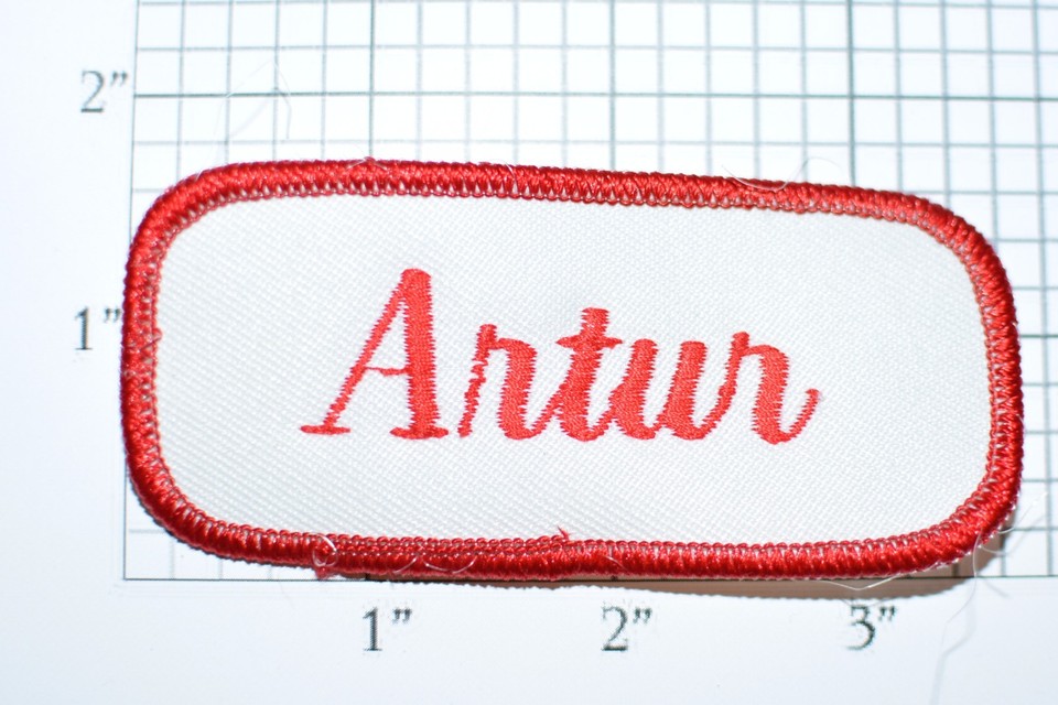 Name Tag Patch Embroidered Vintage Sew-on for Work Shirt Uniform ...