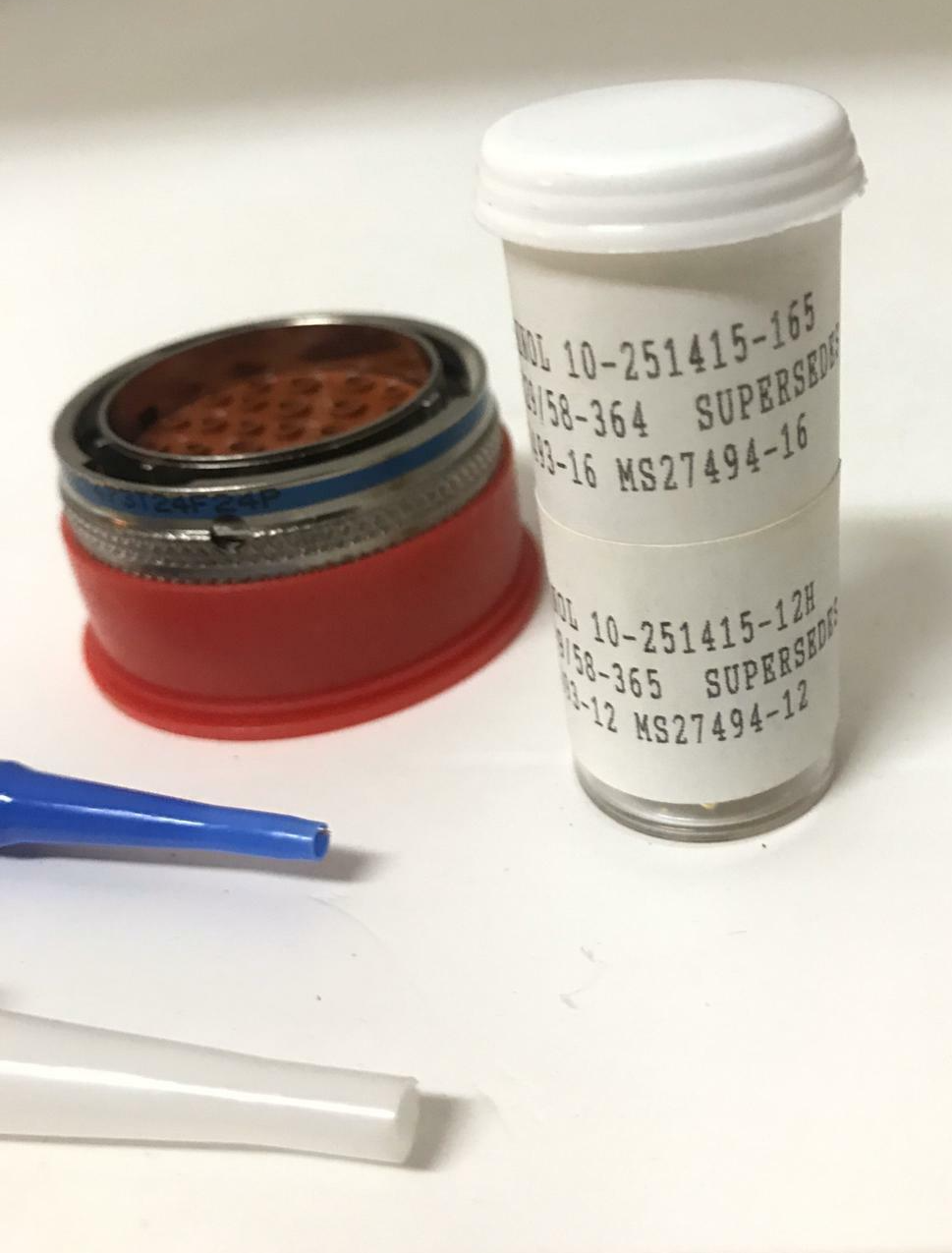 Amphenol Aerospace Circular Connector with Crimp Pins Ins Ex MS90376 ...