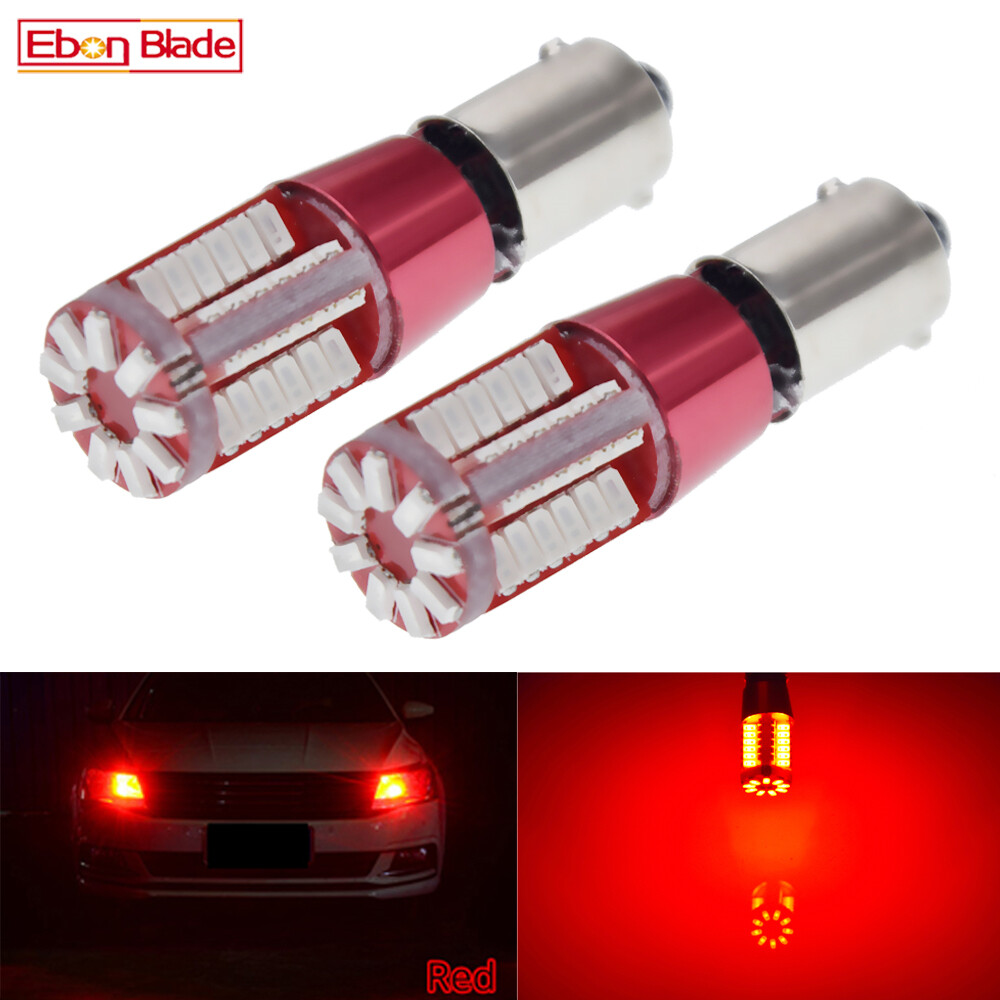 2 X BA9S T4W T11 LED Car Bulbs 57SMD 3014 Red Auto Interior Light Bulb ...
