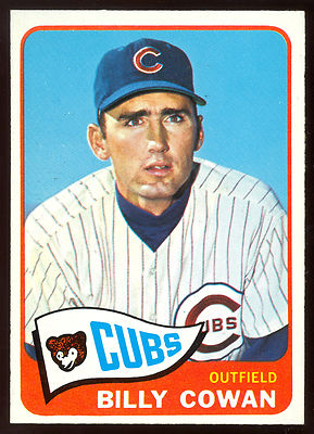 1965 TOPPS OPC O PEE CHEE BASEBALL #186 BILLY COWAN NM COND CHICAGO ...