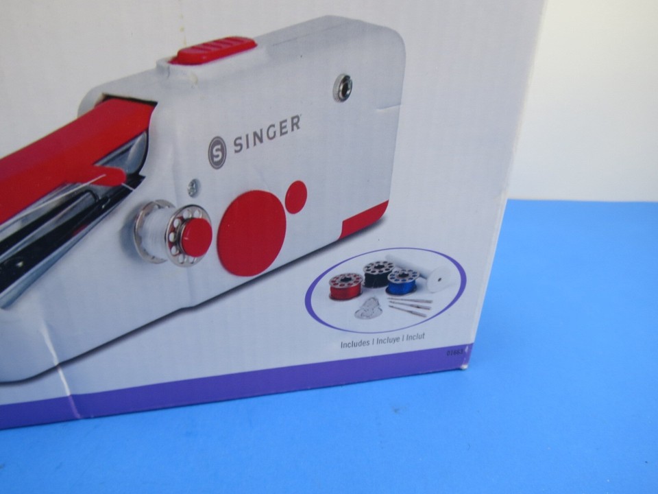 SINGER -TRAVEL Stitch Sew Quick MINI Sewing Machine -Crafts ...