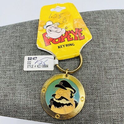 Vintage Popeye Brutus Key Ring Keychain New | eBay