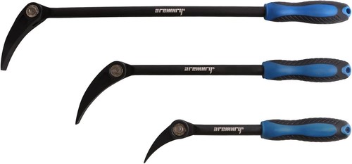 3PC Indexing Pry Bar Set -15-Position Adjustable Angle Pry Bars 8in ...