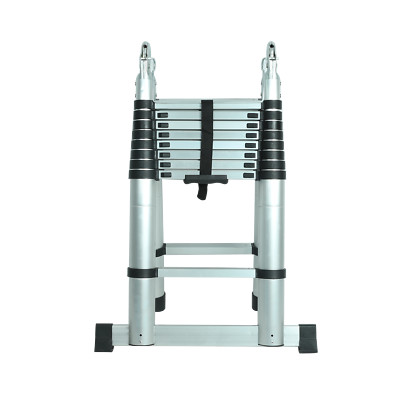 18.4FT Aluminum Telescopic Ladder Collapsible Extension Step Ladder A ...
