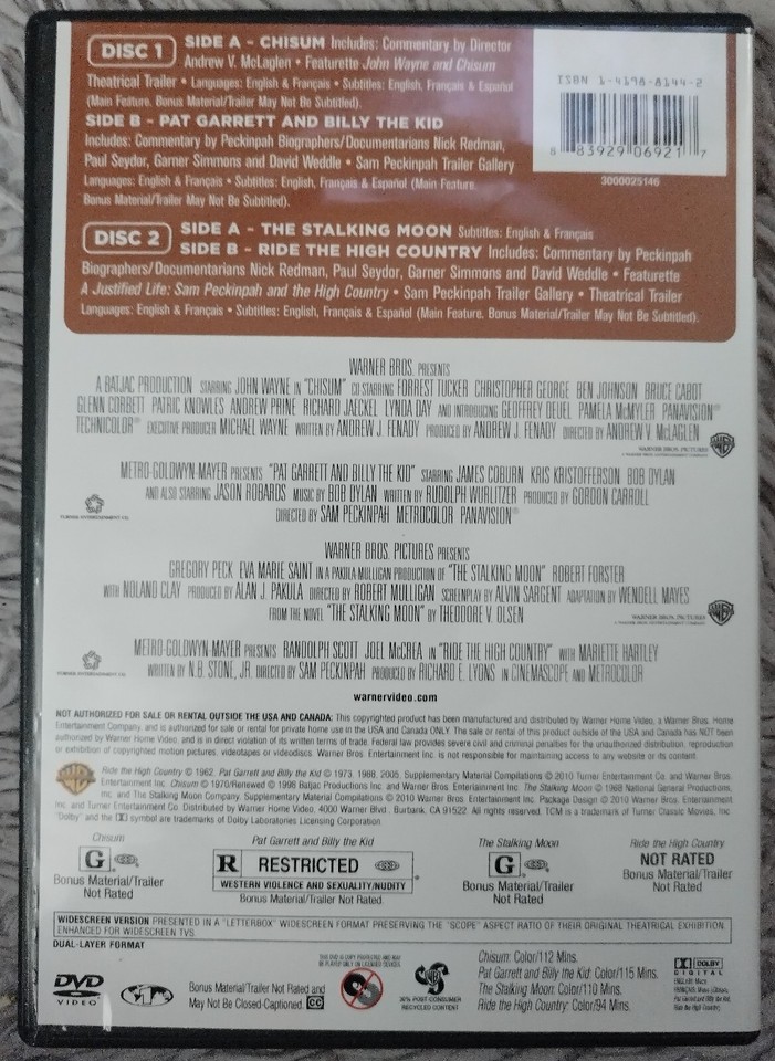 Greatest Classic Films Collection - Westerns ( DVD, 2010) Warner ...