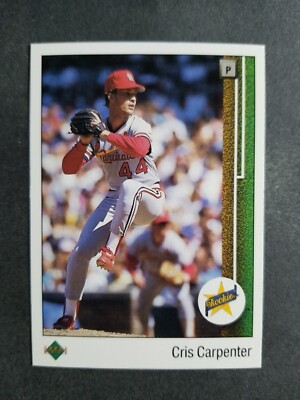 1989 Upper Deck rookie CRIS CARPENTER card # 8 [C13] | eBay