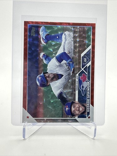 2023 Topps Red Foil George Springer Baseball Card #414 47/199 FREE ...