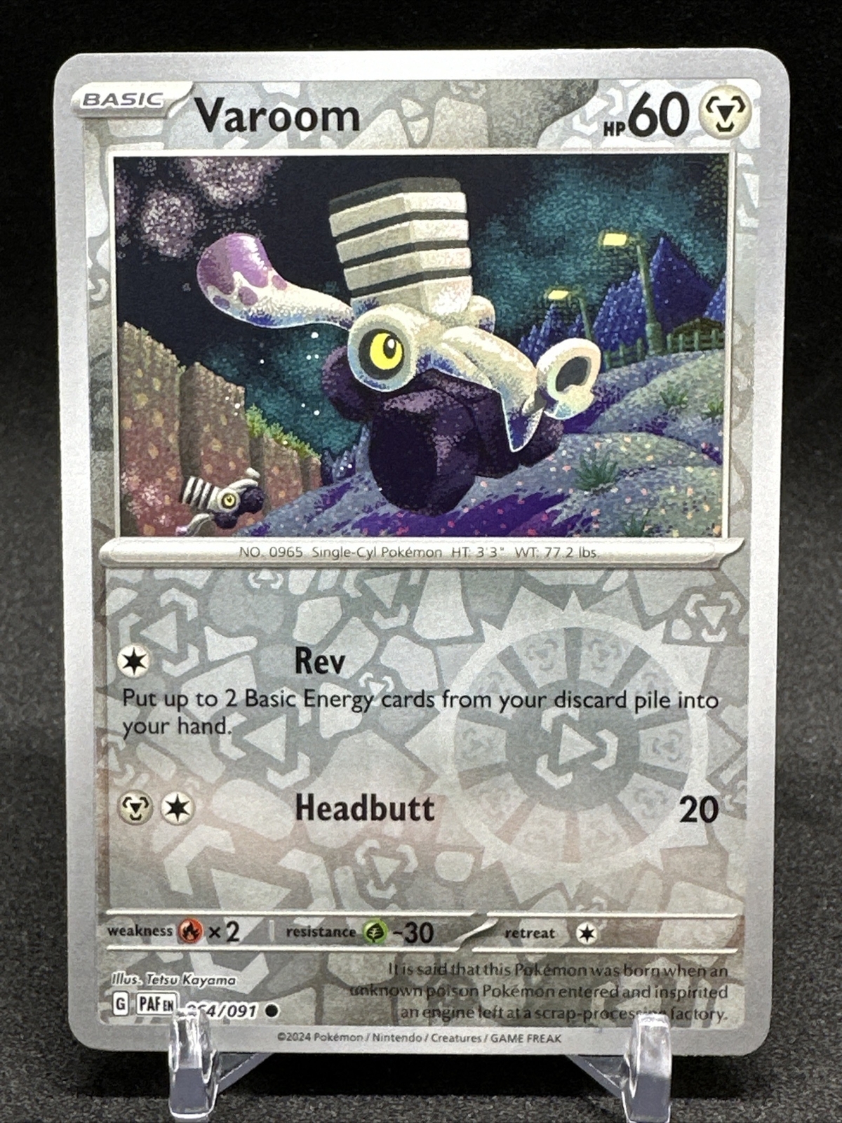 VAROOM 064/091 Reverse Holo Rare Paldean Fates Scarlet Pokemon TCG Card ...