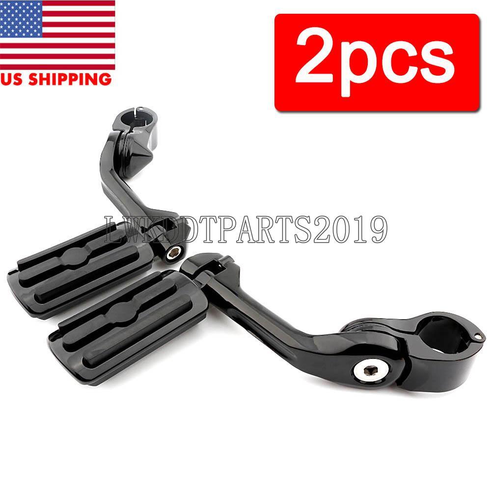 Black Highway Foot Pegs Mount For Harley-Davidson Sportster XL Roadster ...