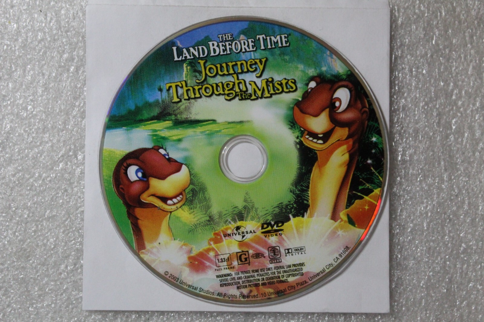 The Land Before Time IV: Journey Through the Mists (DVD, 2003 ...