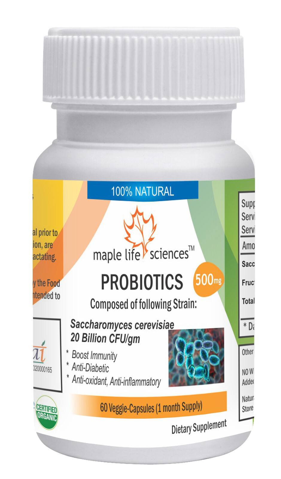 Probiotic blend of Saccharomyces Cerevisiae 20 Billion CFU/GRAM ...