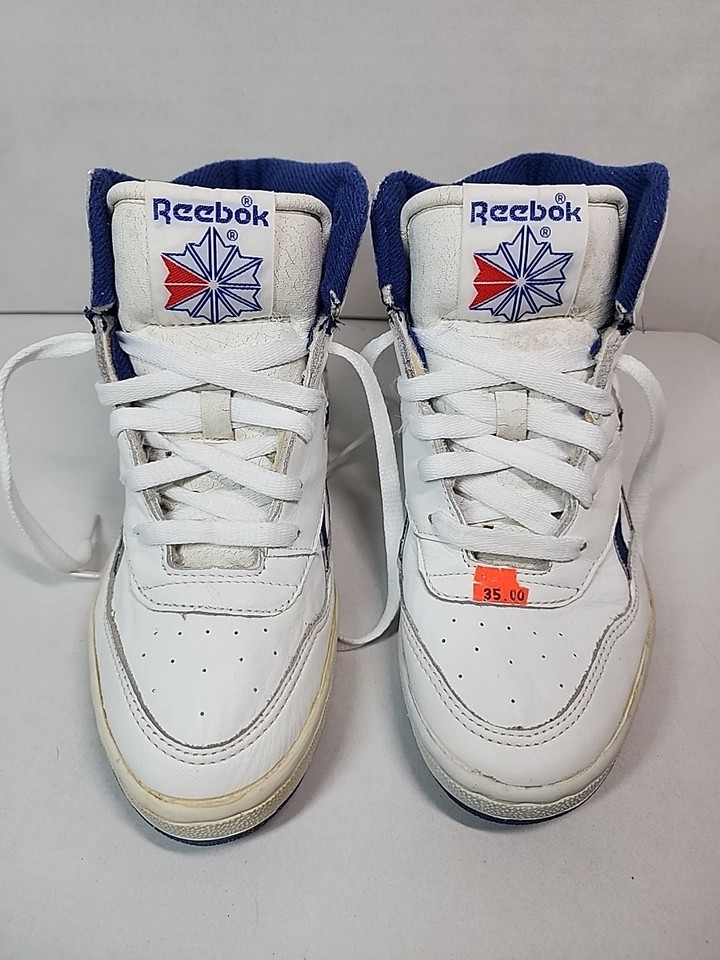 Reebok Vintage Hi-Top Basketball Shoes BB4600 Mens Boys Sz 4 White ...