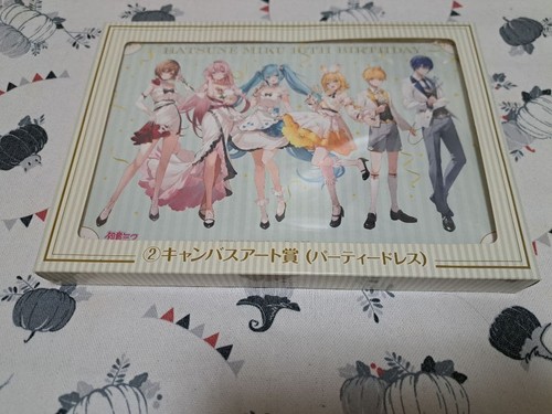 Hatsune Miku 16th Anniversary Lottery Canvas Art Party Dress Unopened ...