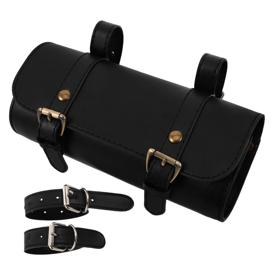 Retro Motorcycle Side Bag Saddle Small Handlebar Storage Front Frame ...