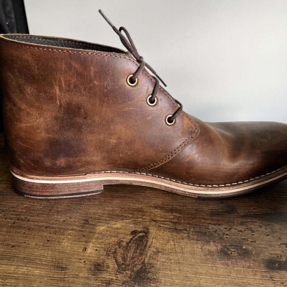 Helm Declan Brown Leather Chukka Boots Men's Size 9.5 | eBay