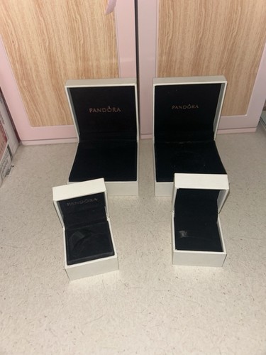 Pandora Empty Gift Box Lot Of 4 2 Bracelet And 2 Charm Boxes | eBay