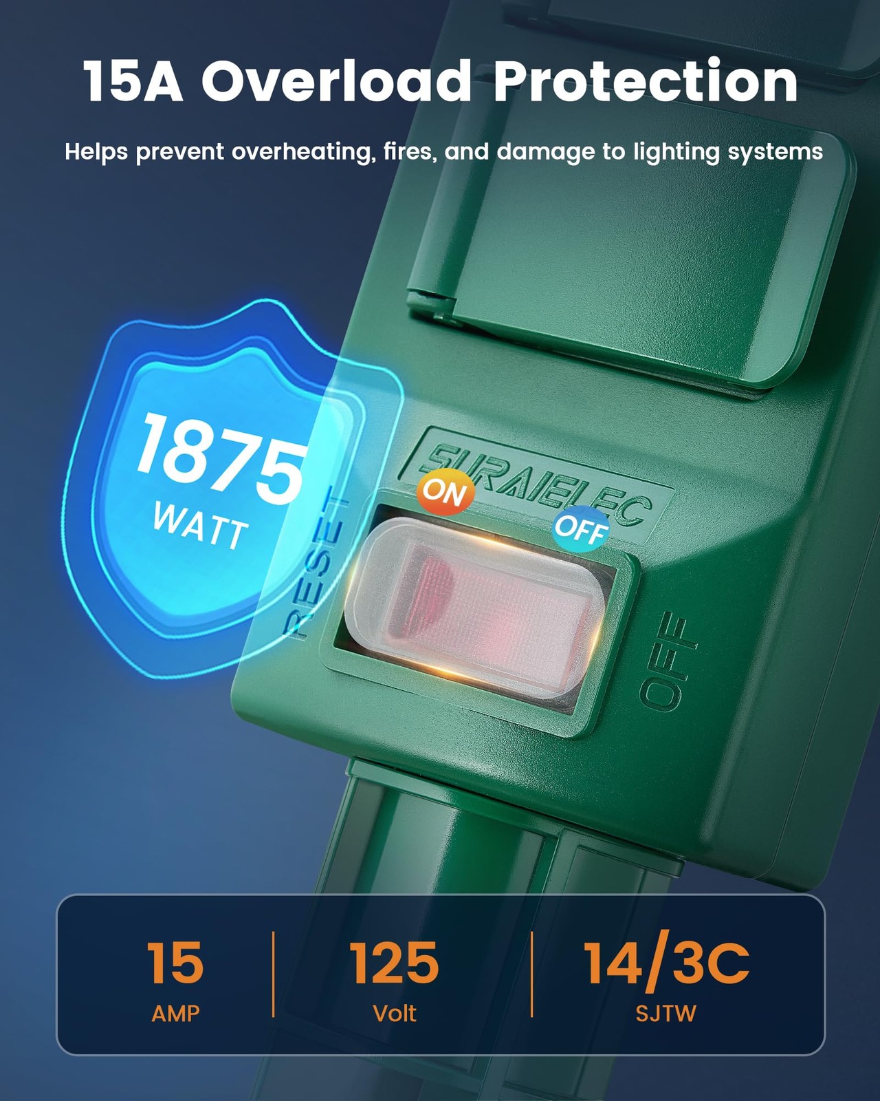 Smart Outdoor Plug with 6 Outlets, WiFi Timer, Weatherproof for Alexa ...