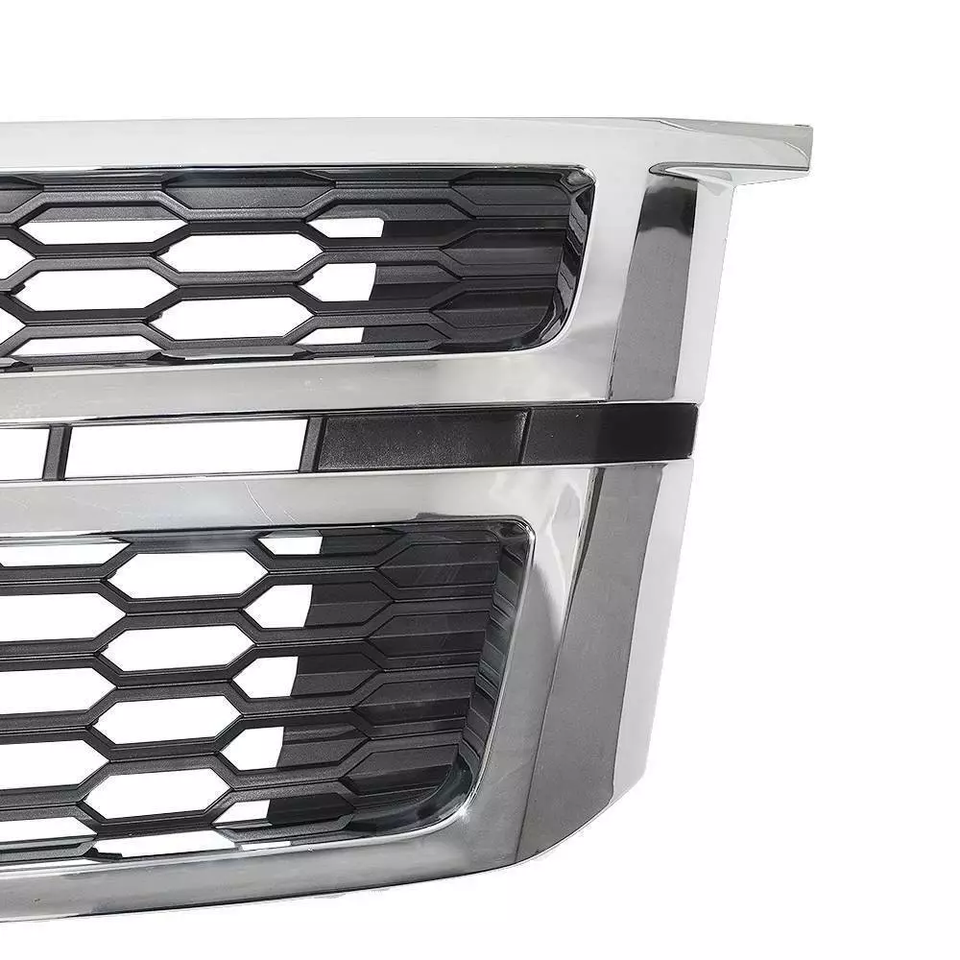 For 2015-2020 Chevrolet Tahoe Suburban Front Upper Grille Chrome&Black ...