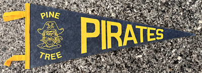 Vintage Pine Tree "Pirates" Junior High School Pennant - Longview ...