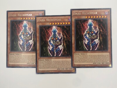Yugioh 3x Dark Necrofear DPBC-EN033 1st Edition Rare LP PLAYSET | eBay