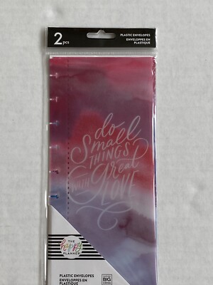 Happy Planner Classic Half Sheet Plastic Envelopes 2 Pcs- Do Small ...