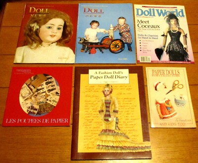 Paper Doll Publication Lot (6)1986--2001 W/Diary + News +Catalog ...