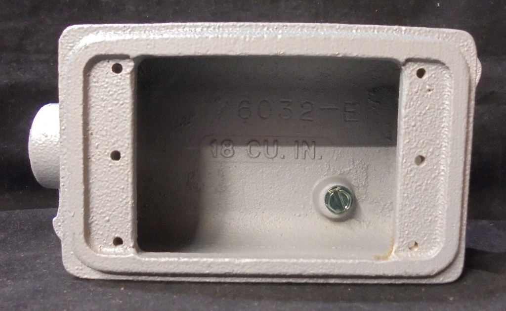 APPLETON, DEVICE BOX, FS-1-50L, 1/2" HUBS, UNILET, SINGLE GANG ...