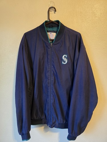 Seattle Mariners MLB Baseball Vtg zipper Bomber Jacket Mens XL Y2k G3 ...