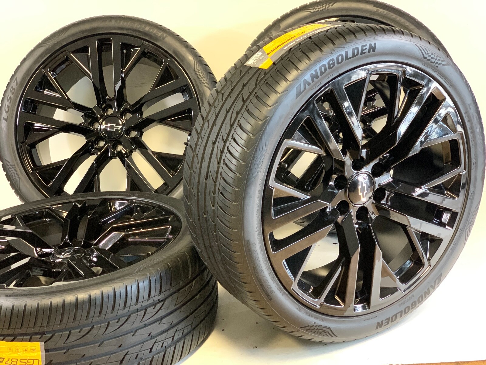 24" INCH CADILLAC ESCALADE RIMS Wheels Rims 4 set 6X139 PLATINUM TRIPLE ...