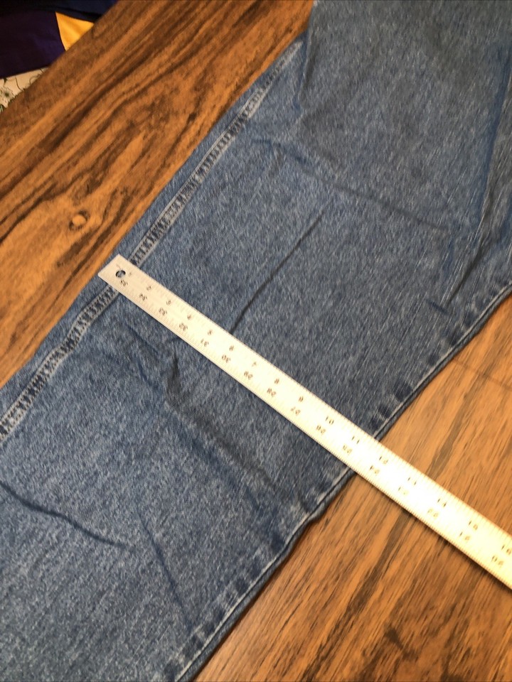 Men's Vtg WRANGLER Rugged Wear Elastic Waist Pleated Fishing Jeans ...