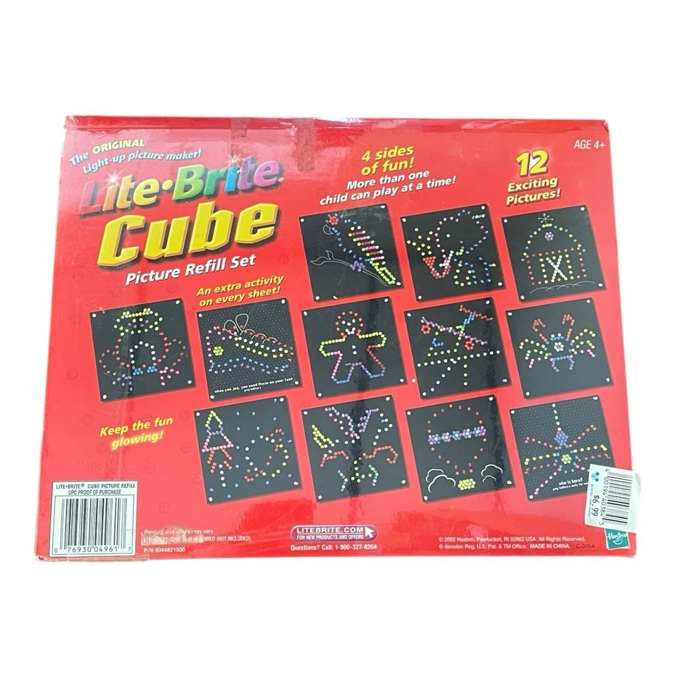 Lite Brite Cube 12 Picture Refill Set | eBay