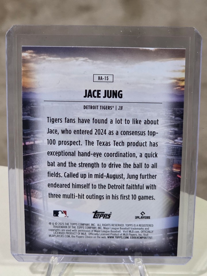 2025 Topps Series 1 Jace Jung Home Field Advantage RC Case Hit SSP - Tigers🔥🔥 | eBay