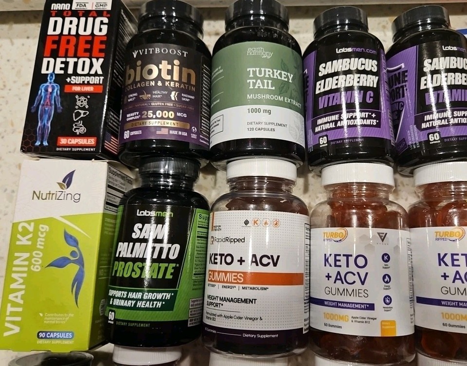 Huge Wholesale Lot Of 30 Assorted Vitamins & Supplements NEW & Sealed ...